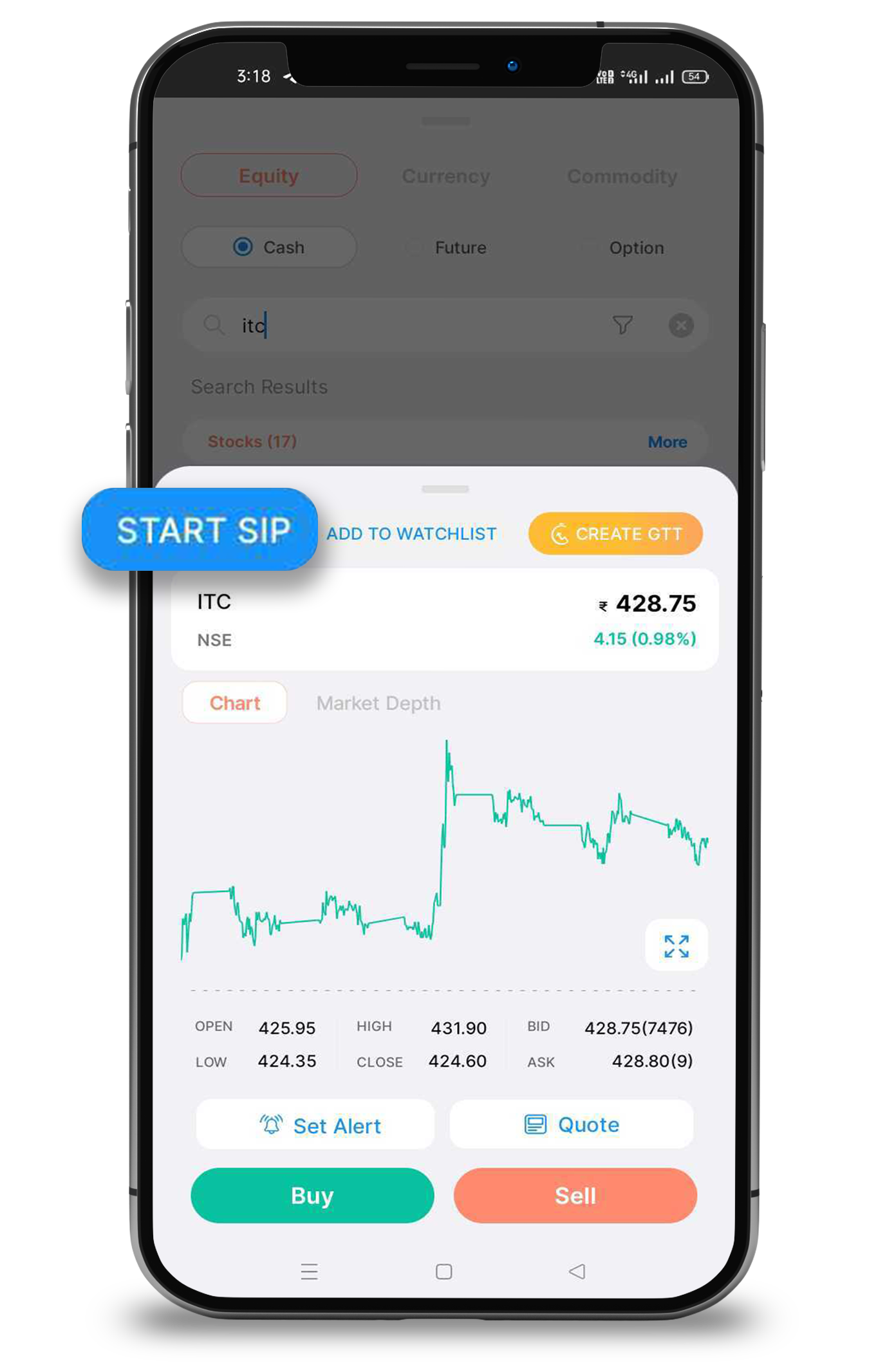 How to create a stock SIP on Samco App?
