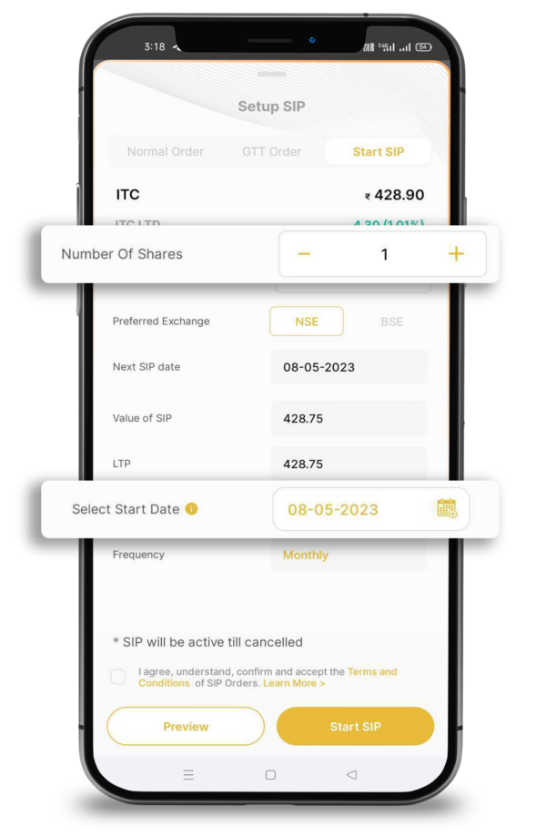 How to create a stock SIP on Samco App?