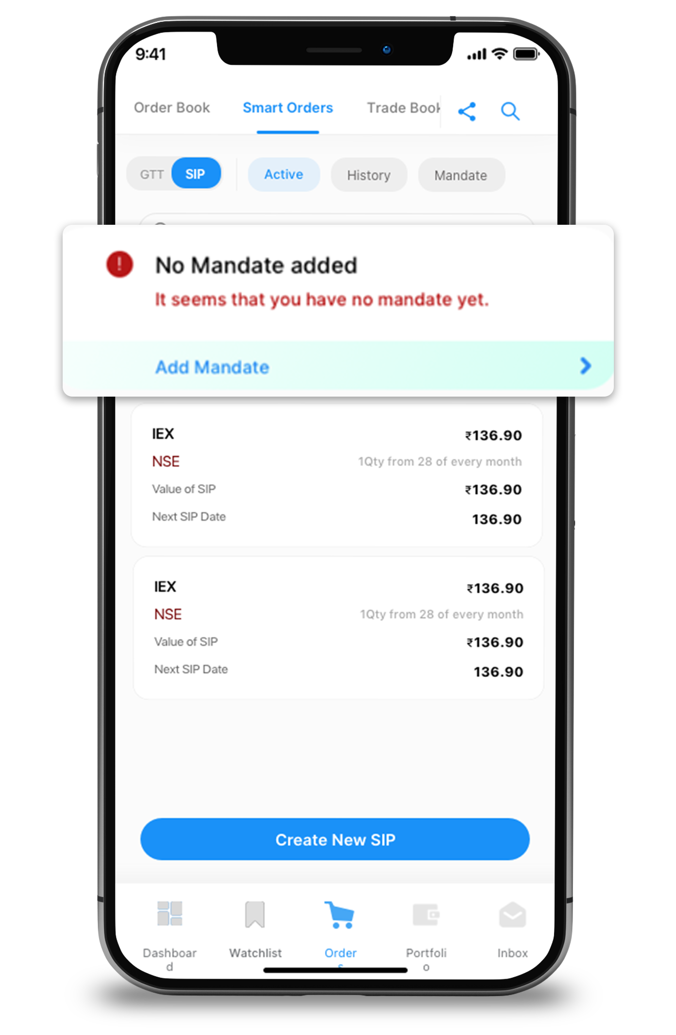 How to set up a mandate for Stock SIP on Samco App