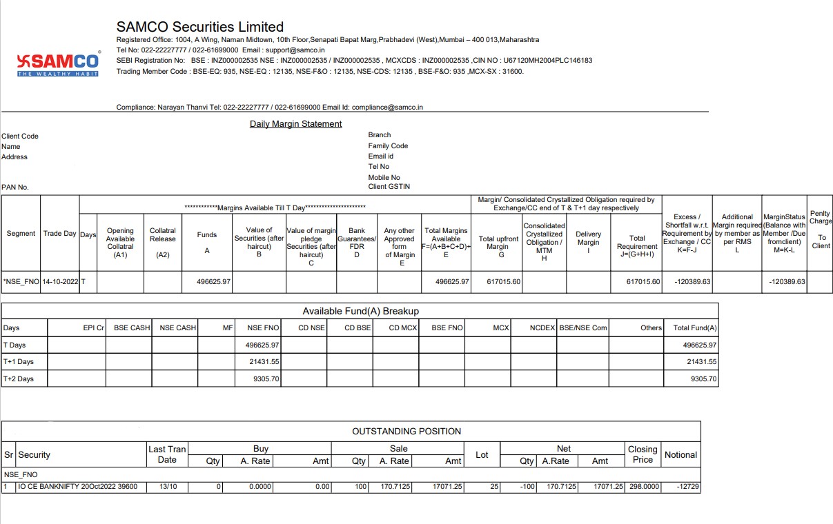 What is Margin Statement and how to read it?