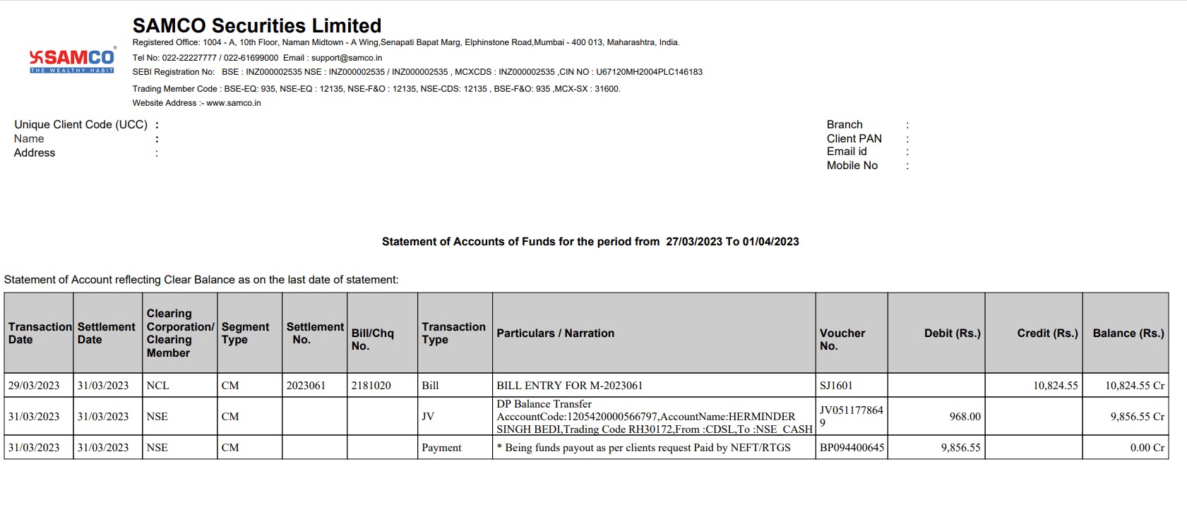 What is a Statement of Account and how to read it?