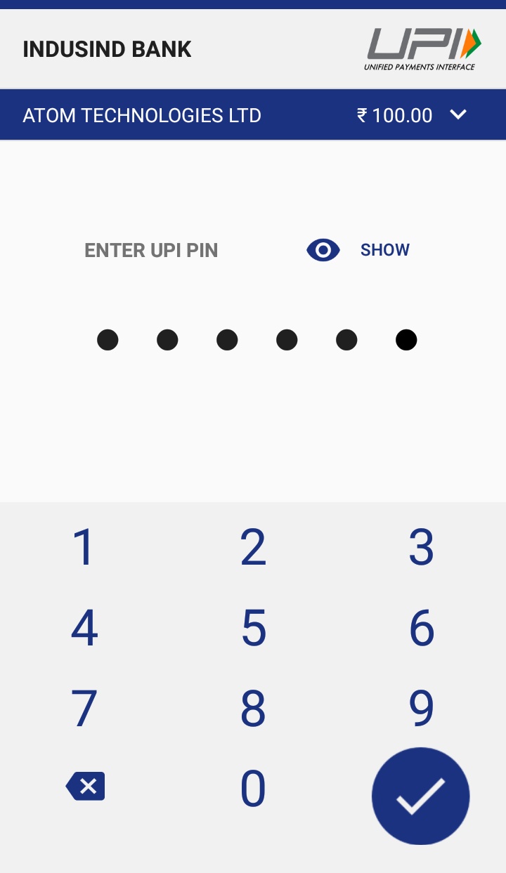 entering-upi-pin – Discount Brokers in India – Samco Securities