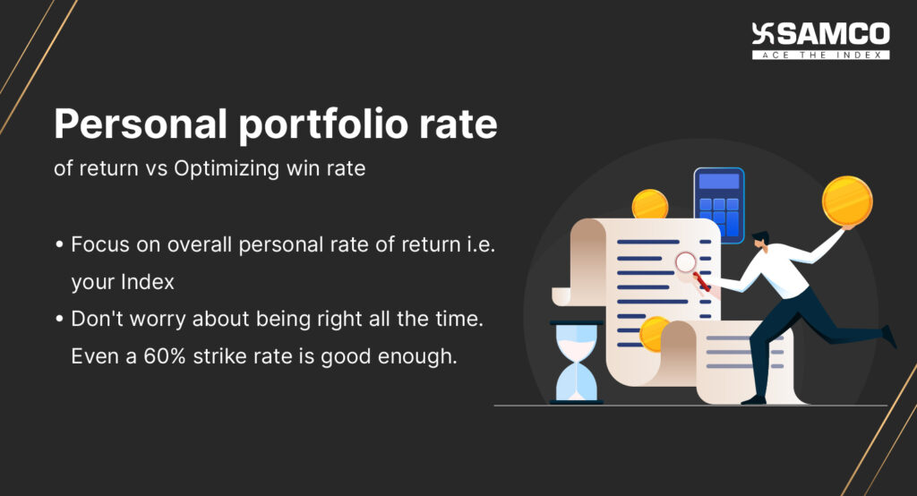 Personal portfolio rate of return vs Optimizing win rate | Samco