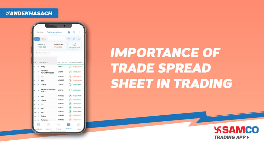 Explore the Importance of Trade Spreadsheet in Trading | Samco