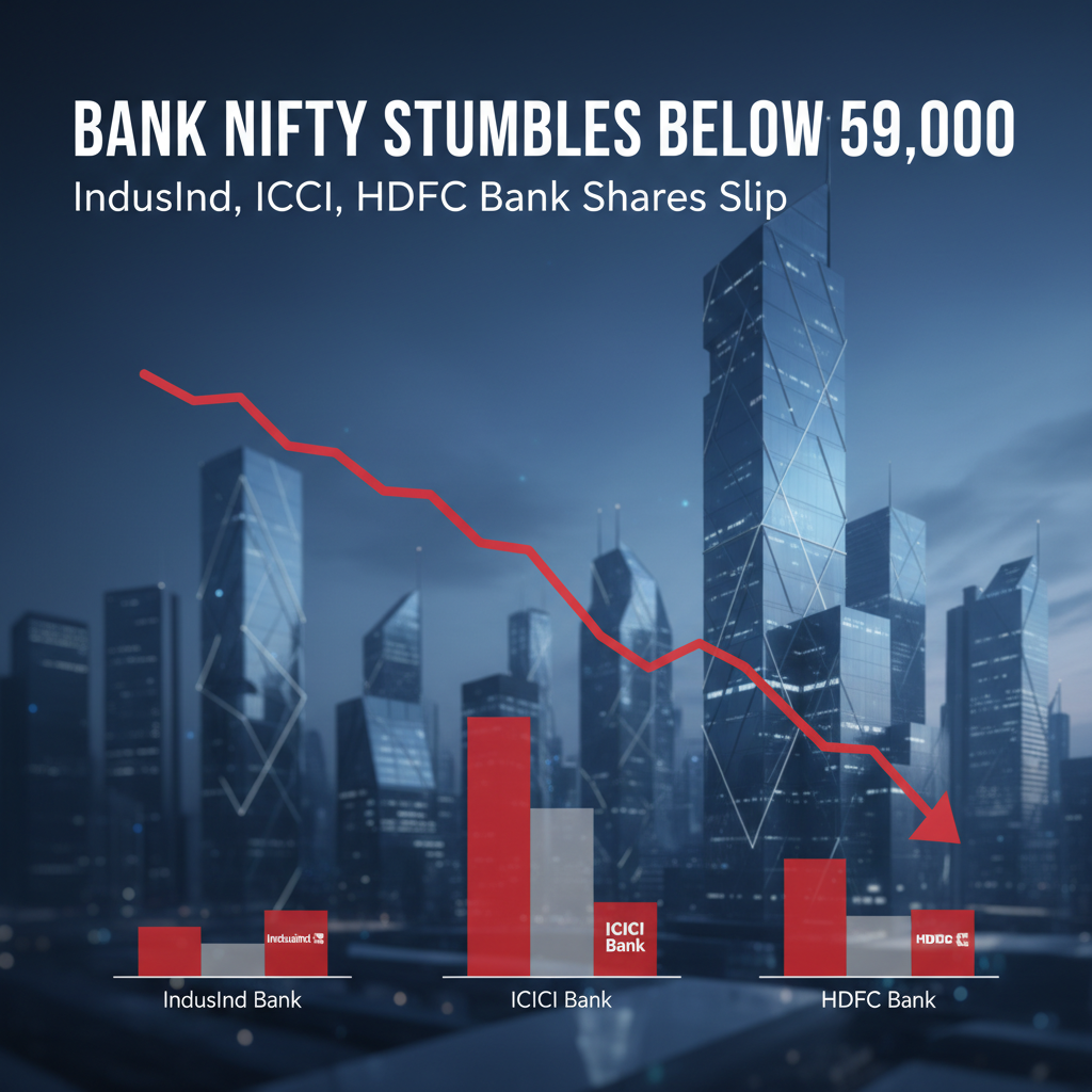 IndusInd, ICICI, HDFC Bank Shares Fall As Bank Nifty Slips Below 59,000 ...