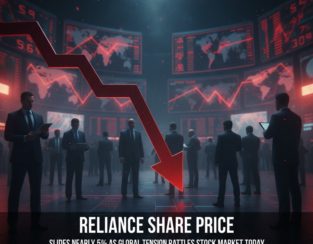 Reliance Share Price Drops 5% Amid Global Oil Tensions | Stock Market Today